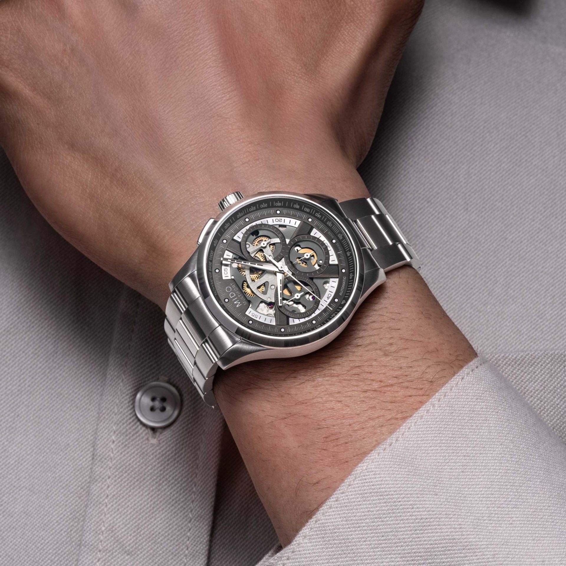 Mido Multifort Skeleton Chronograph นาฬิกาสปอร์ต